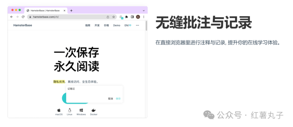 Nas上部署一款网页能完整保存的稍后阅读应用：HamsterBase